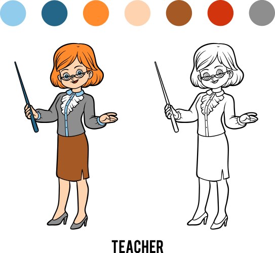 Teacher Teaching Black and White Cartoon Vector Images (over 330)