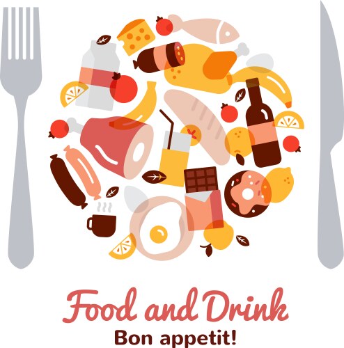 Stop eating fast food Royalty Free Vector Image