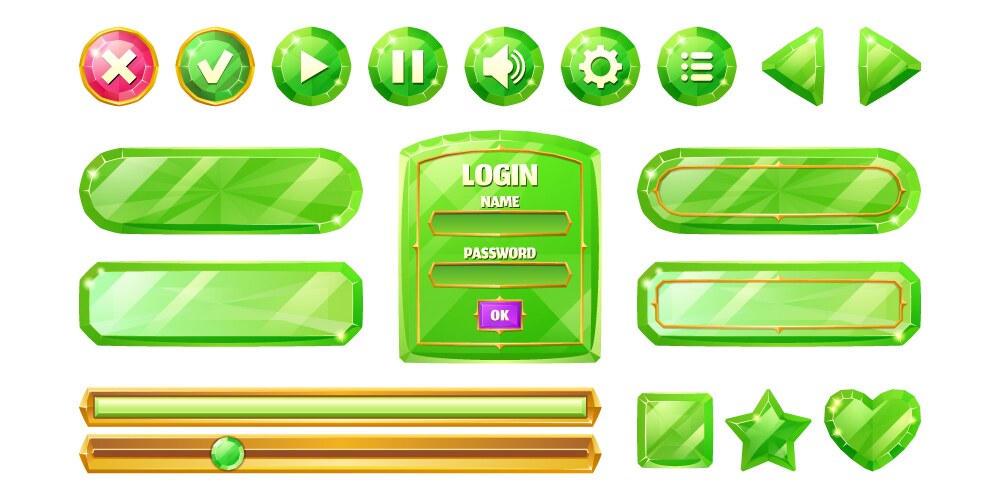 Game Menu Buttons Vector Images (over 8,400)