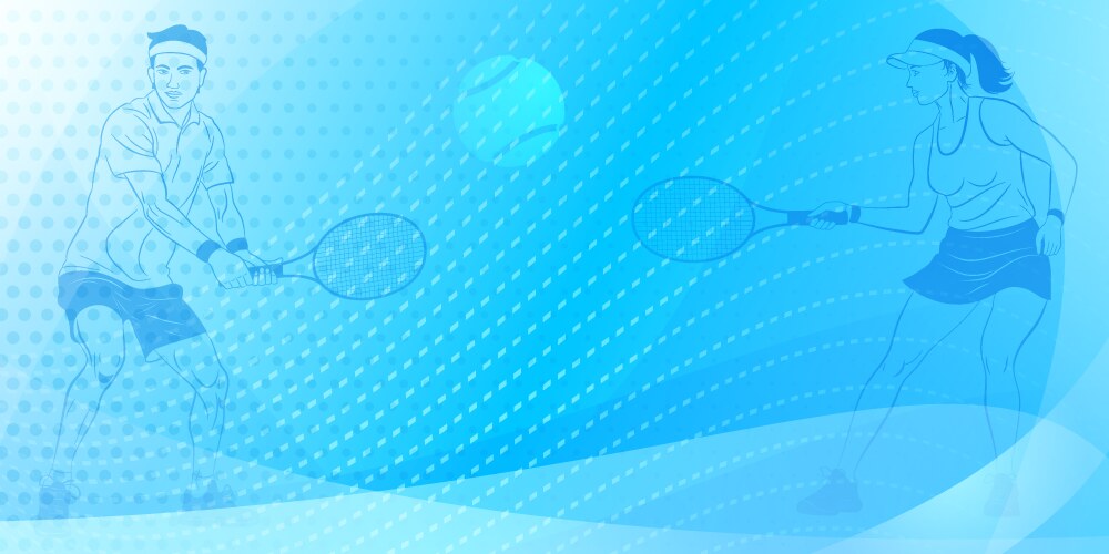 Tennis themed background Royalty Free Vector Image