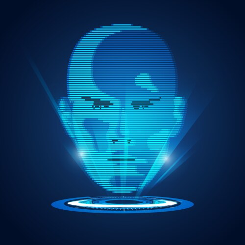 Futuristic modern clock face Royalty Free Vector Image