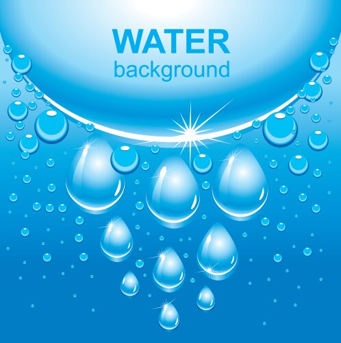 Water drop background Royalty Free Vector Image