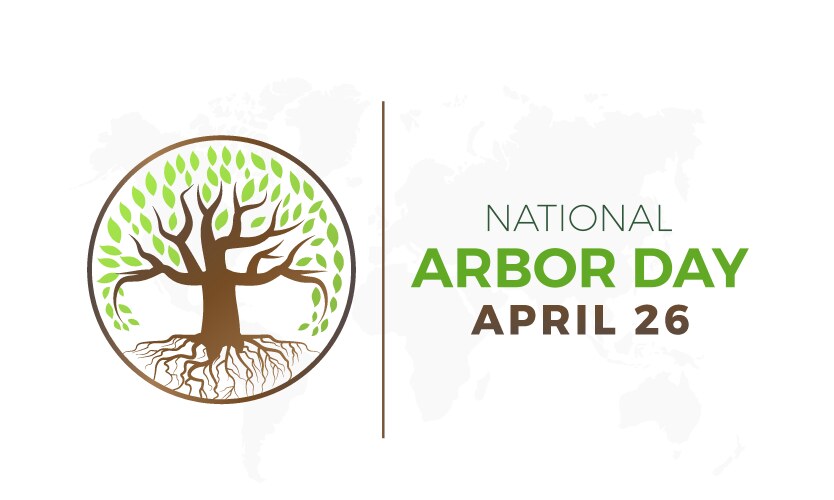 National arbor day celebrated every year of april Vector Image