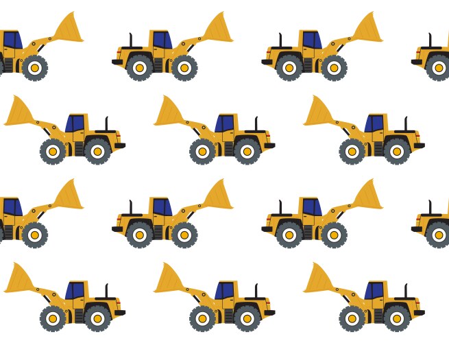 Excavator road construction digger Royalty Free Vector Image