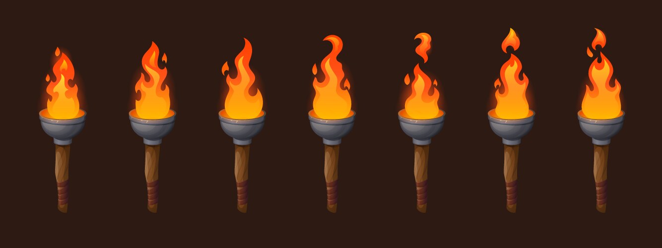 Fire sprite Vector Images & Graphics for Commercial Use | VectorStock