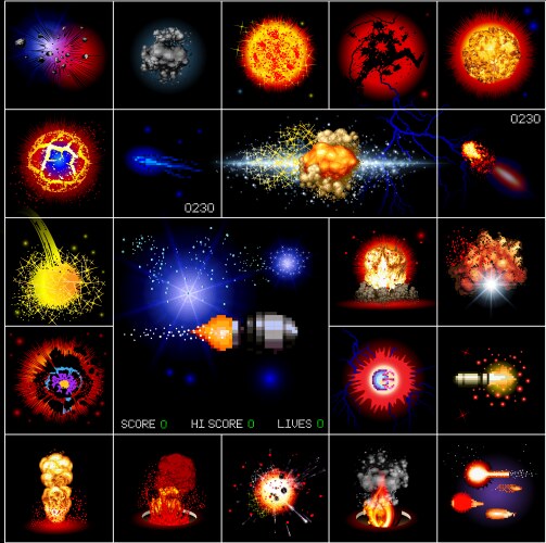 Pixelated Stars Vector Images (over 6,200)