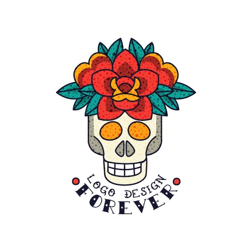 Broken skull logo Royalty Free Vector Image - VectorStock