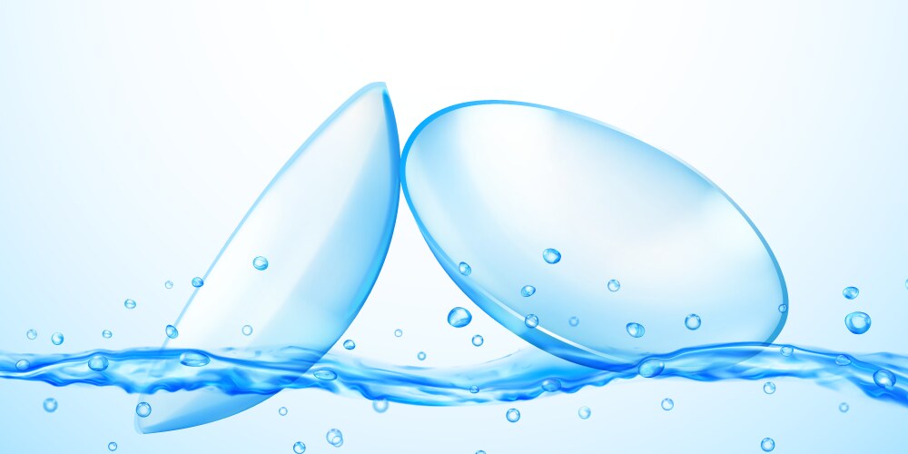 Realistic contact lenses Royalty Free Vector Image