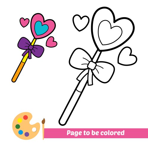 Coloring book for kids traffic light Royalty Free Vector