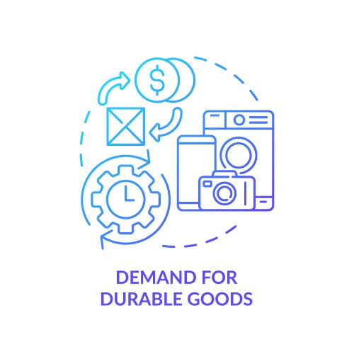 Demand for ucaas blue gradient concept icon Vector Image