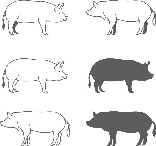 Pig Outline Vector Images (over 15,000)