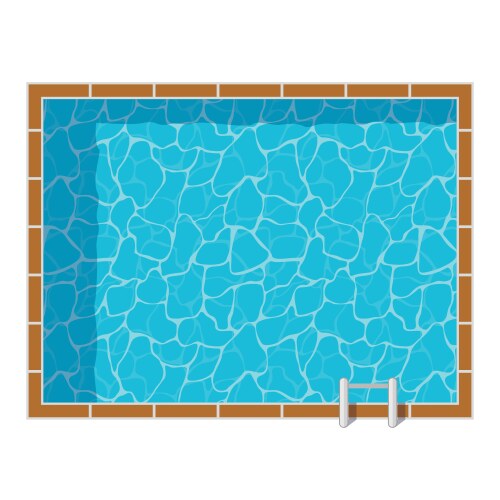 Top view of swimming pool Royalty Free Vector Image