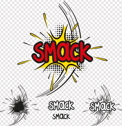 Comic sounds set2 Royalty Free Vector Image - VectorStock