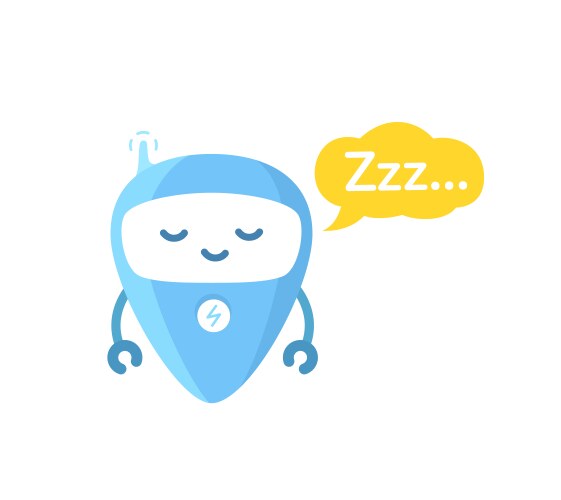 Sleeping Robot Vector Images (over 410)