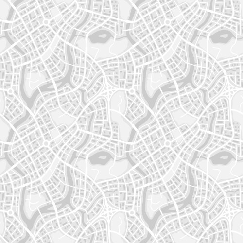Street map of town seamless pattern Royalty Free Vector
