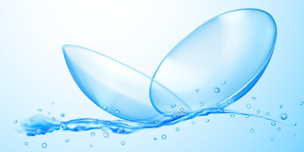 Realistic contact lenses Royalty Free Vector Image