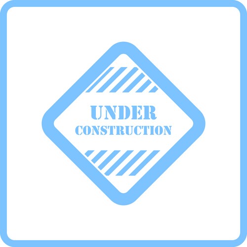 Icon of under construction Royalty Free Vector Image