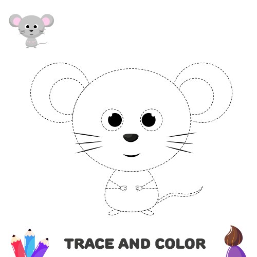 Animals Tracing Worksheets Vector Images (over 4,900)
