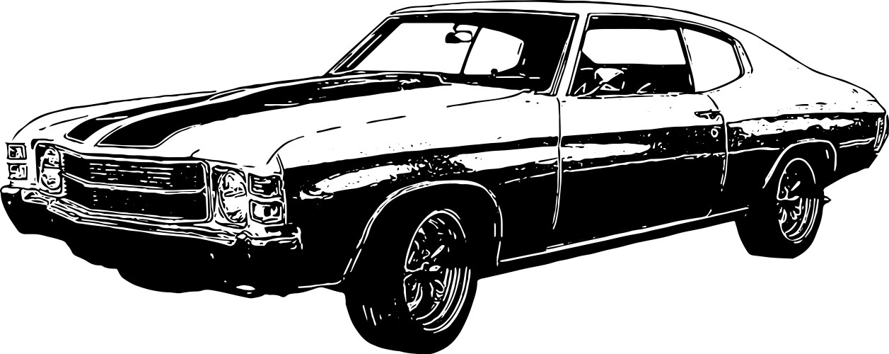 Classic american vintage pink car Royalty Free Vector Image