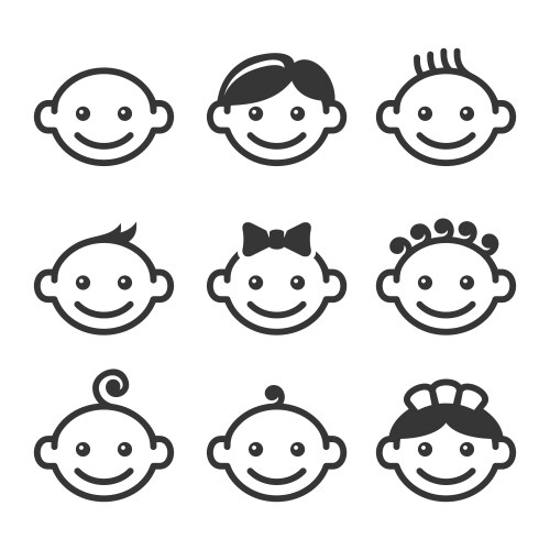Baby Face Vector Images (over 110,000)