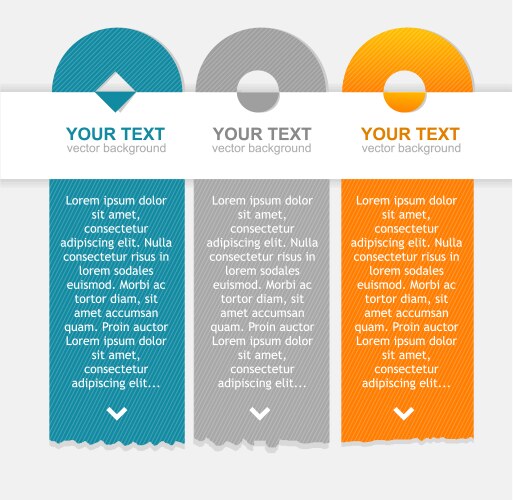 Website template layout with text Royalty Free Vector Image