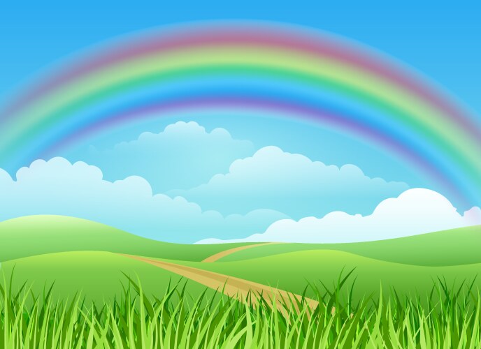 Outdoor backyard background cartoon Royalty Free Vector