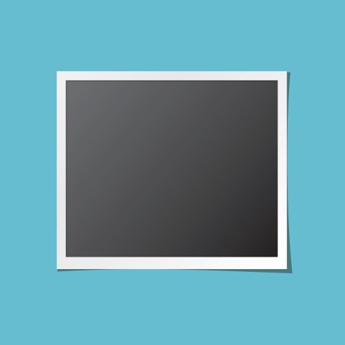 Instagram empty photo frame isolated Royalty Free Vector