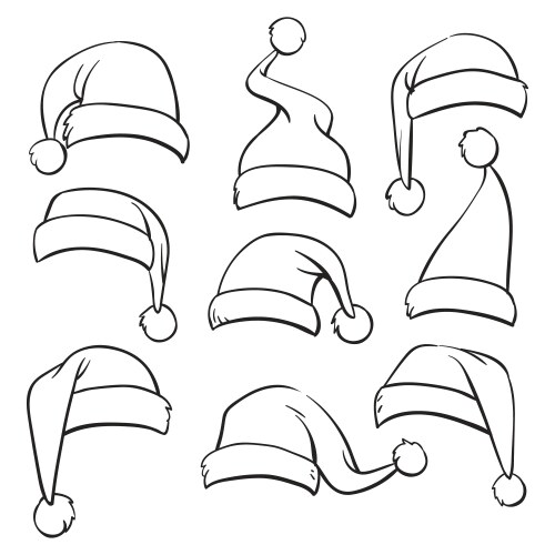 Santa Hat Sketch Vector Images (over 3,700)