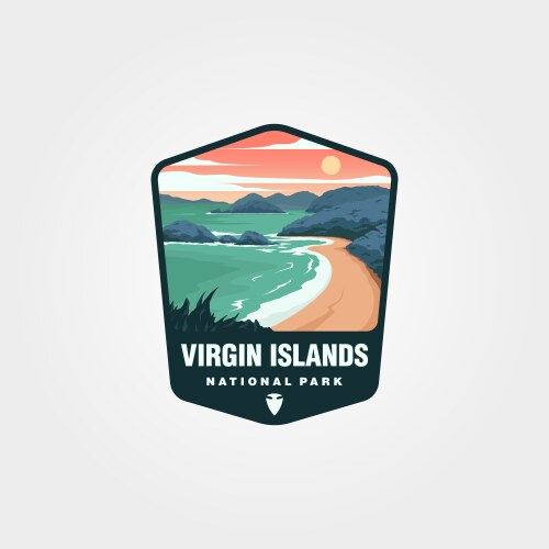 Emblem logo channel islands national park Vector Image