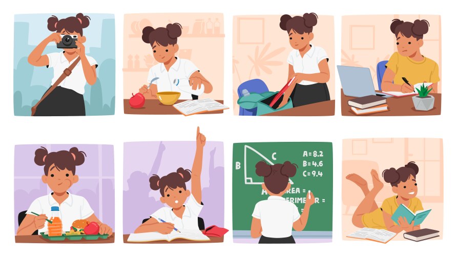 School Routine Vector Images (over 1,800)