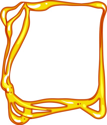 Sensory slime frame cartoon Royalty Free Vector Image