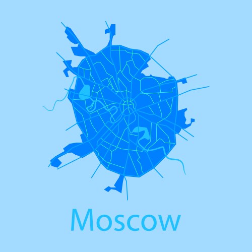 Moscow Geo Map Vector Images (36)