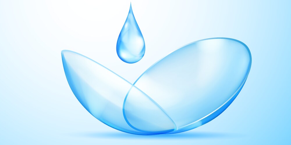 Realistic contact lenses Royalty Free Vector Image