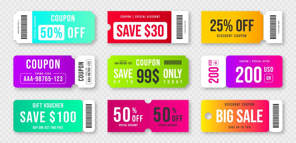 Coupons Vector Images (over 210,000)