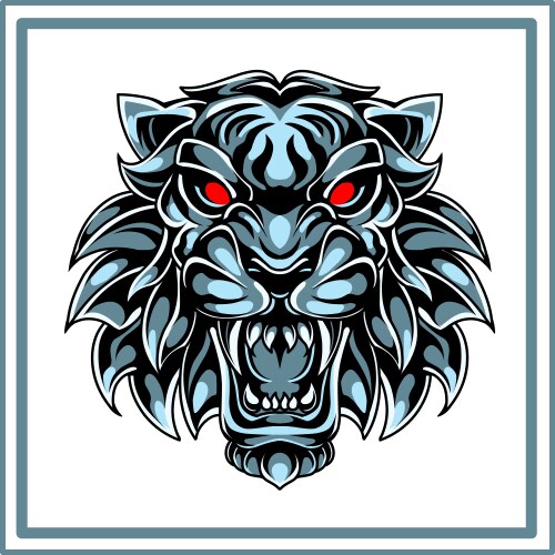 Tiger claw mascot logo design Royalty Free Vector Image