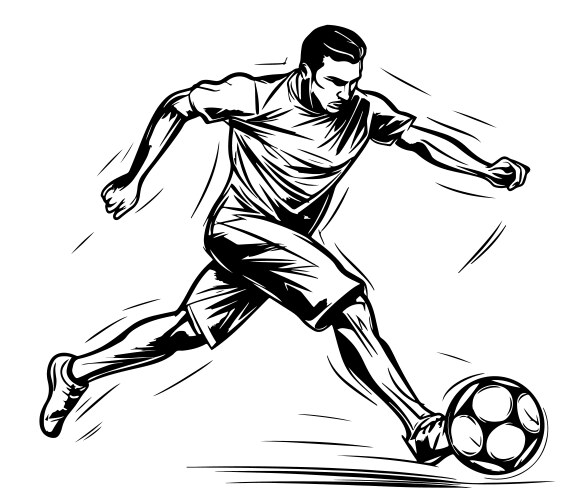 Person Kicking Ball Vector Images (over 6,400)