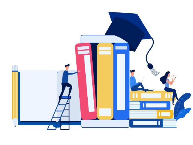 Education and knowledge concept Royalty Free Vector Image