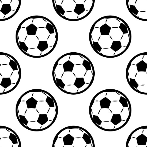 Soccer ball seamless football background pattern Vector Image