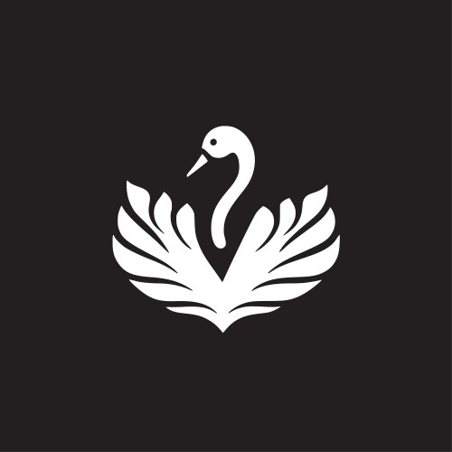 Swan - minimalist and simple silhouette Royalty Free Vector