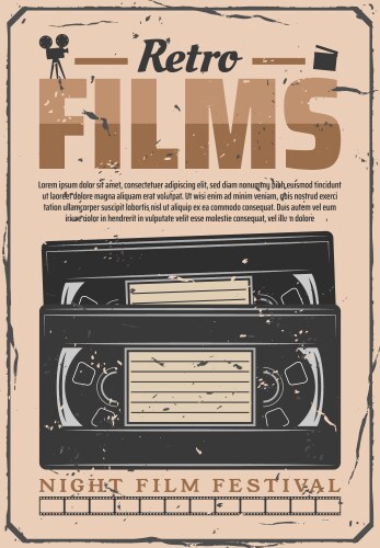 Old grunge long film strips vintage filmstrips Vector Image