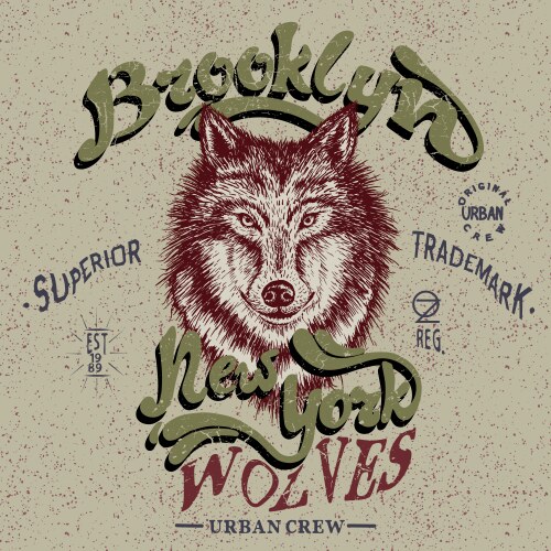 Vintage Wolf Vector Images (over 5,300)