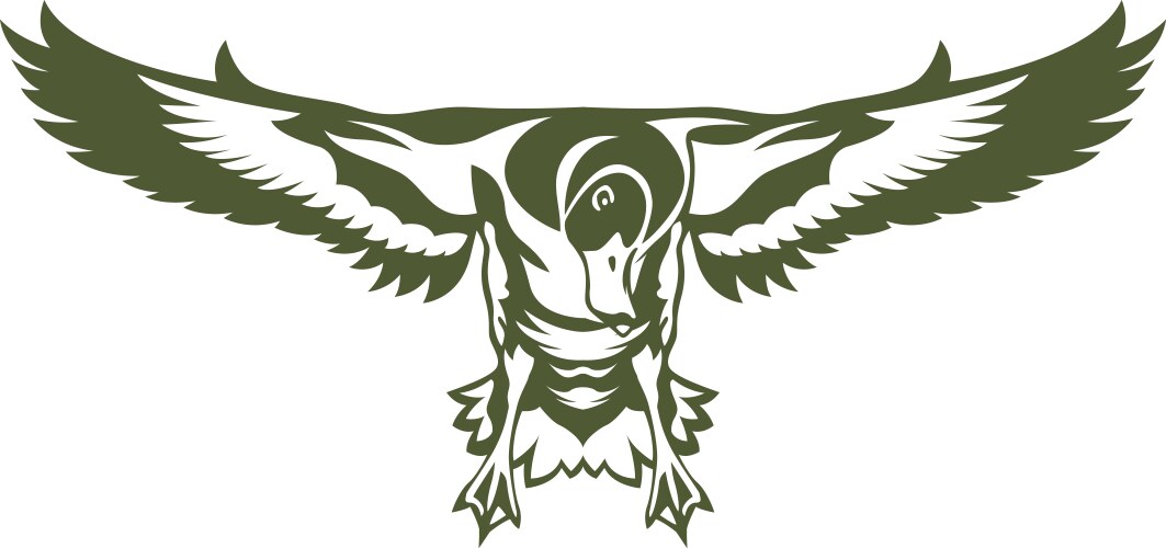 Duck hunting with a double-barreled shotgun Vector Image