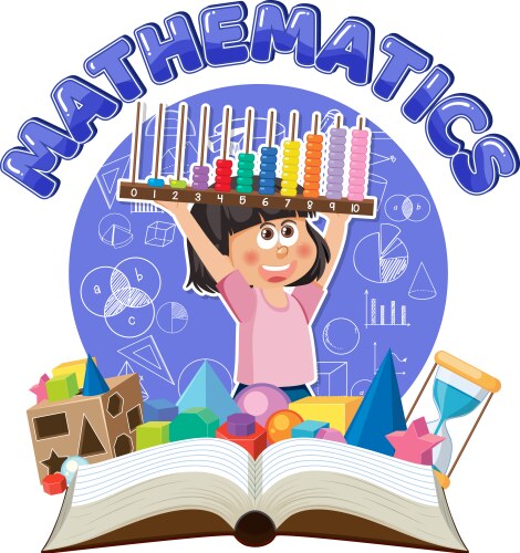 Boy and girl solving math problem Royalty Free Vector Image