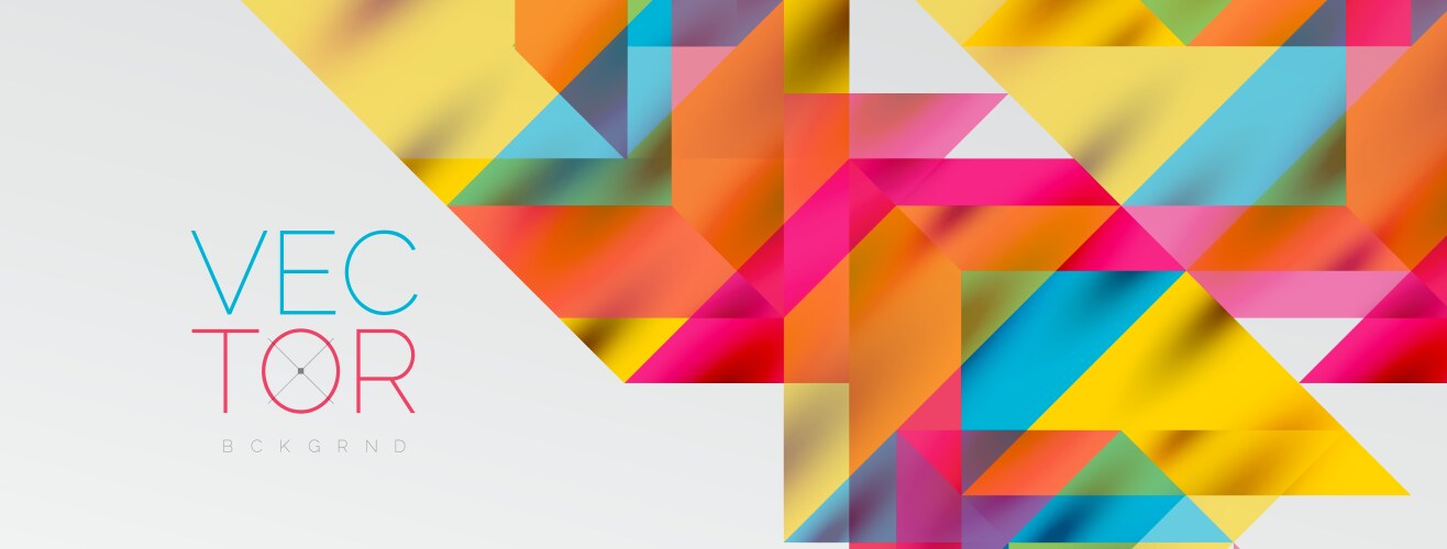 Tech minimal overlapping triangle shapes elements Vector Image