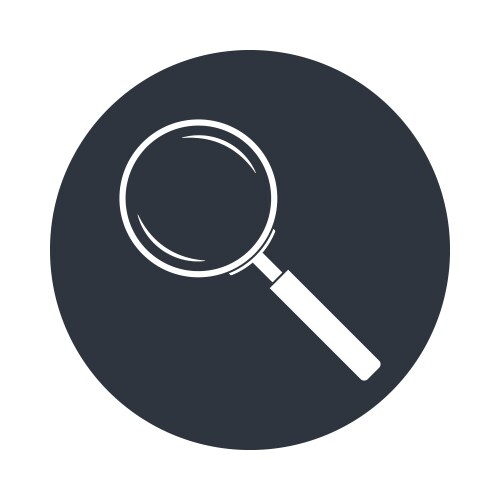 Magnifier icon Royalty Free Vector Image - VectorStock