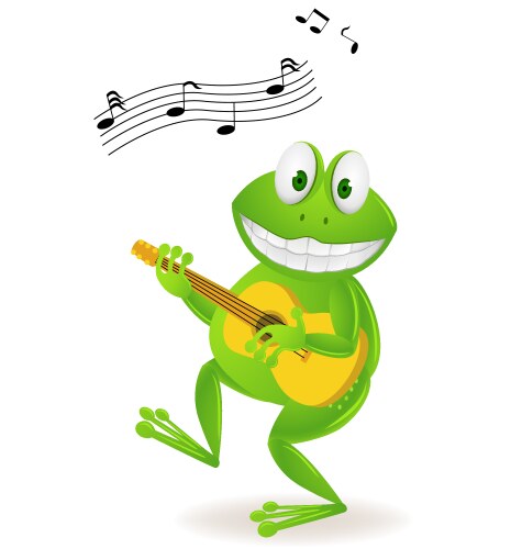 Cartoon cute frog Royalty Free Vector Image - VectorStock