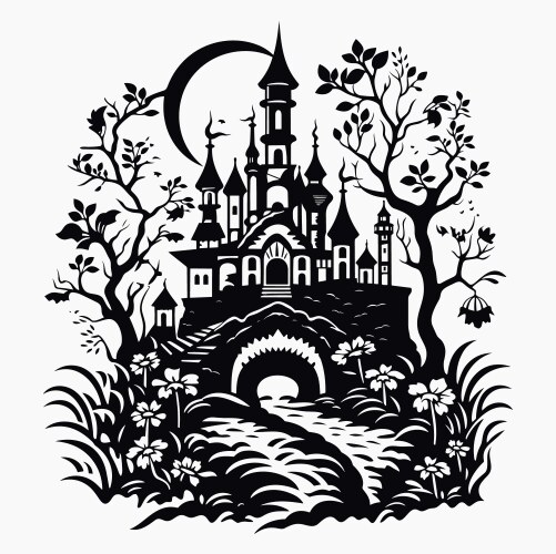 Castle Black and White Vector Images (over 40,000)