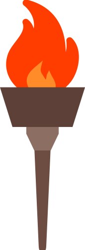 Olympic fire icon Royalty Free Vector Image - VectorStock