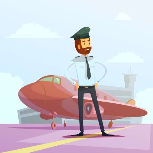 Pilot Cartoon Vector Images (over 10,000)