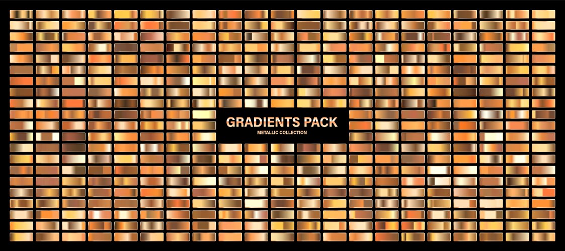Bronze copper orange glossy gradient metal foil Vector Image